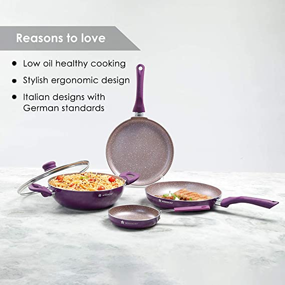 Wonderchef Royal Velvet Set Purple (MOQ-100)